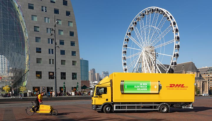 Transport Online - DHL neemt elektrische vrachtwagen in gebruik